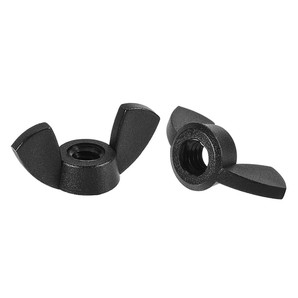 M4 Wing Nuts Nylon Butterfly Nut Hand Twist Tighten Fasteners Black ...