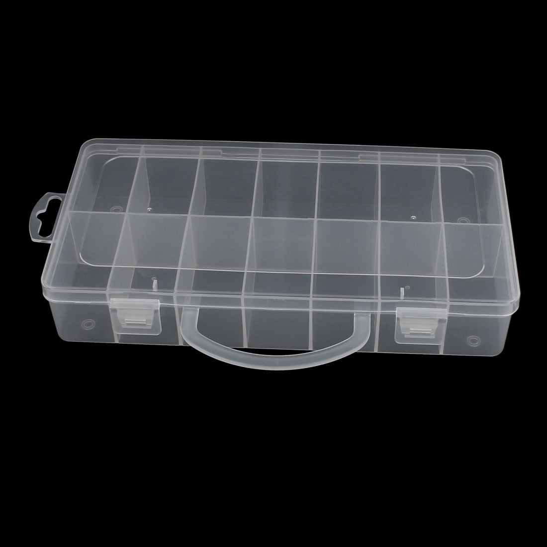 Plastic Rectangular 14 Slots Electronic Components Storage Box Case ...