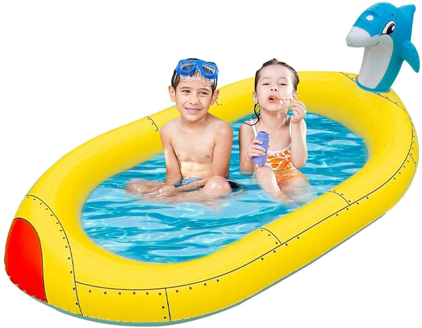 Inflatable Swimming Pool, Childr 's Water Play C ter With Sprinkler ...