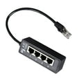 RYUJNDK 4 Port Ethernet Networking Splitter Adapter 4 Way Ethernet ...