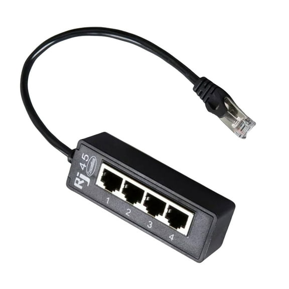 TOEVER RJ45 Ethernet Splitter, 1 Male to 2 Female Adapter, Suitable for ...
