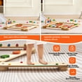 KFFKFF Wooden Balance Beam Set for Kids, Toddler Gymnastics Equipment ...