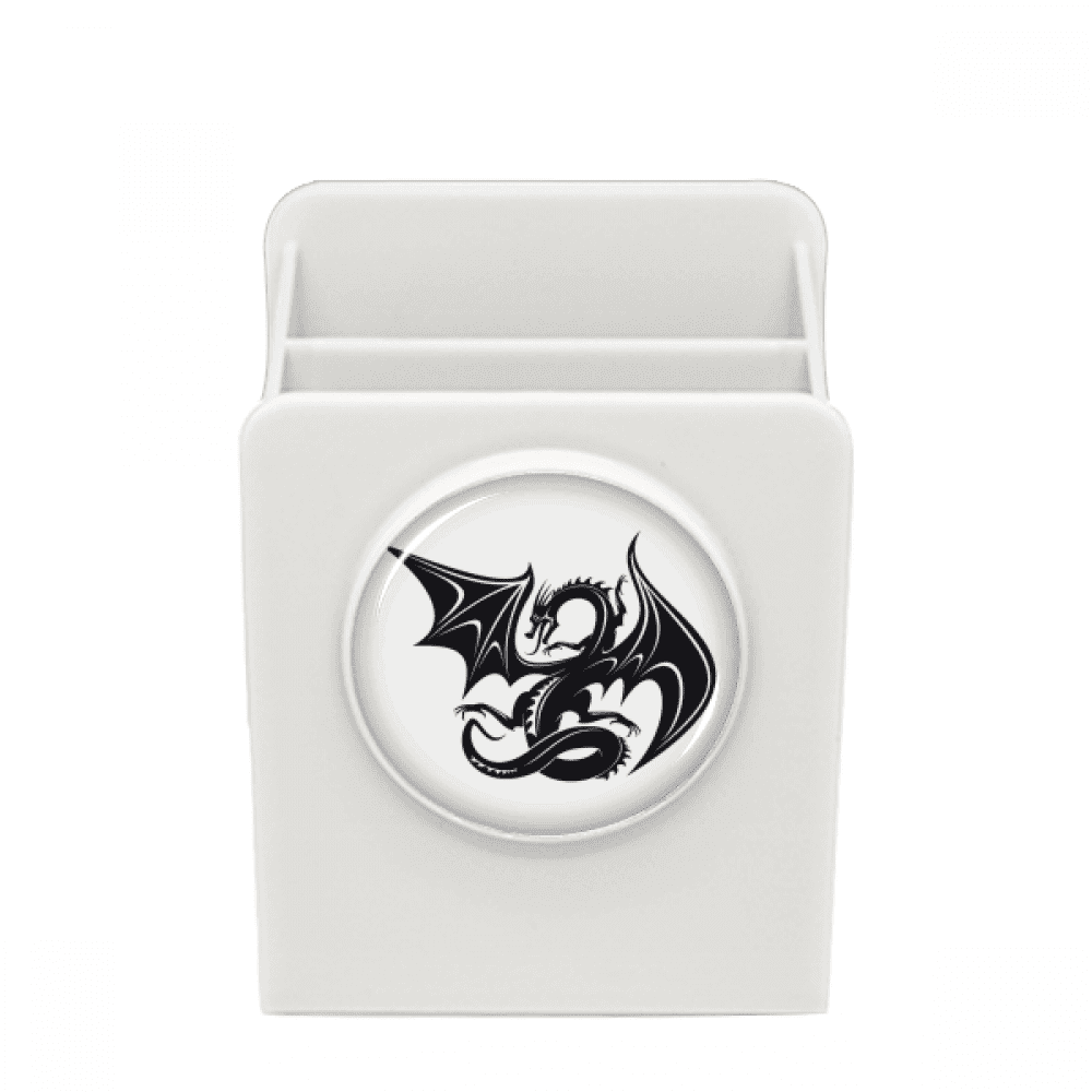Dragon animaux Art Grain Outline Desk Pencil Holder Cup Pen Organizer ...