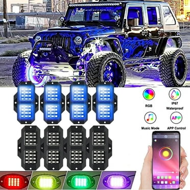 ColorSmart Bright RGB Multi-Color LED Smartphone 6 pc Glow Pod Rock ...