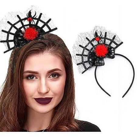 Halloween Headband Bat Spider Hair Hoops Skull Head Boppers Halloween ...