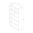 Maykoosh Rustic Refinement 5-Shelf Bookcase - Walmart.com Maykoosh Rustic Refinement 5-Shelf Bookcase - Walmart.com
