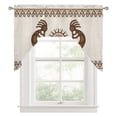 Bohemian Tribal Sunburst Swag Curtain Valance for Windows, Boho ...