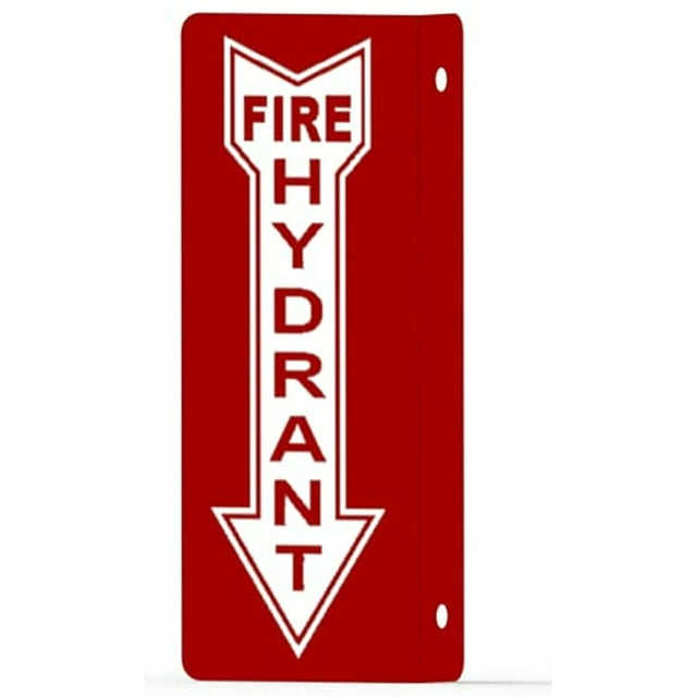 FIRE Hydrant Arrow Down Projection Sign-FIRE Hydrant Arrow Down Hallway ...