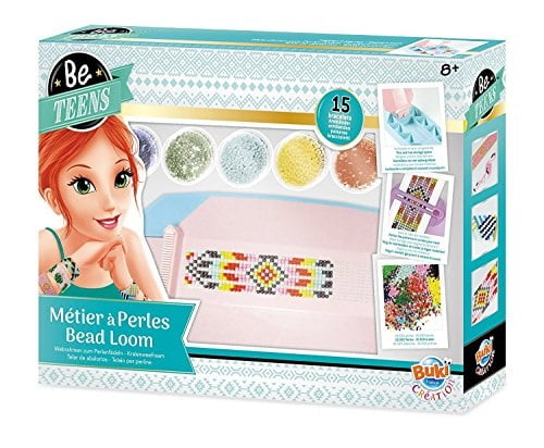 buki be teens girls bead weaving loom kit with clasps, seed beads ...