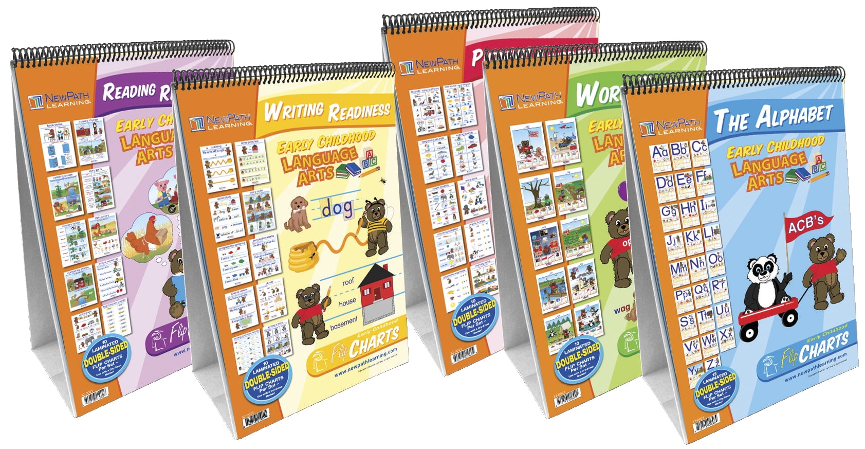NewPath Early Childhood ELA Readiness Flip Charts, Set of 5 - Walmart.com