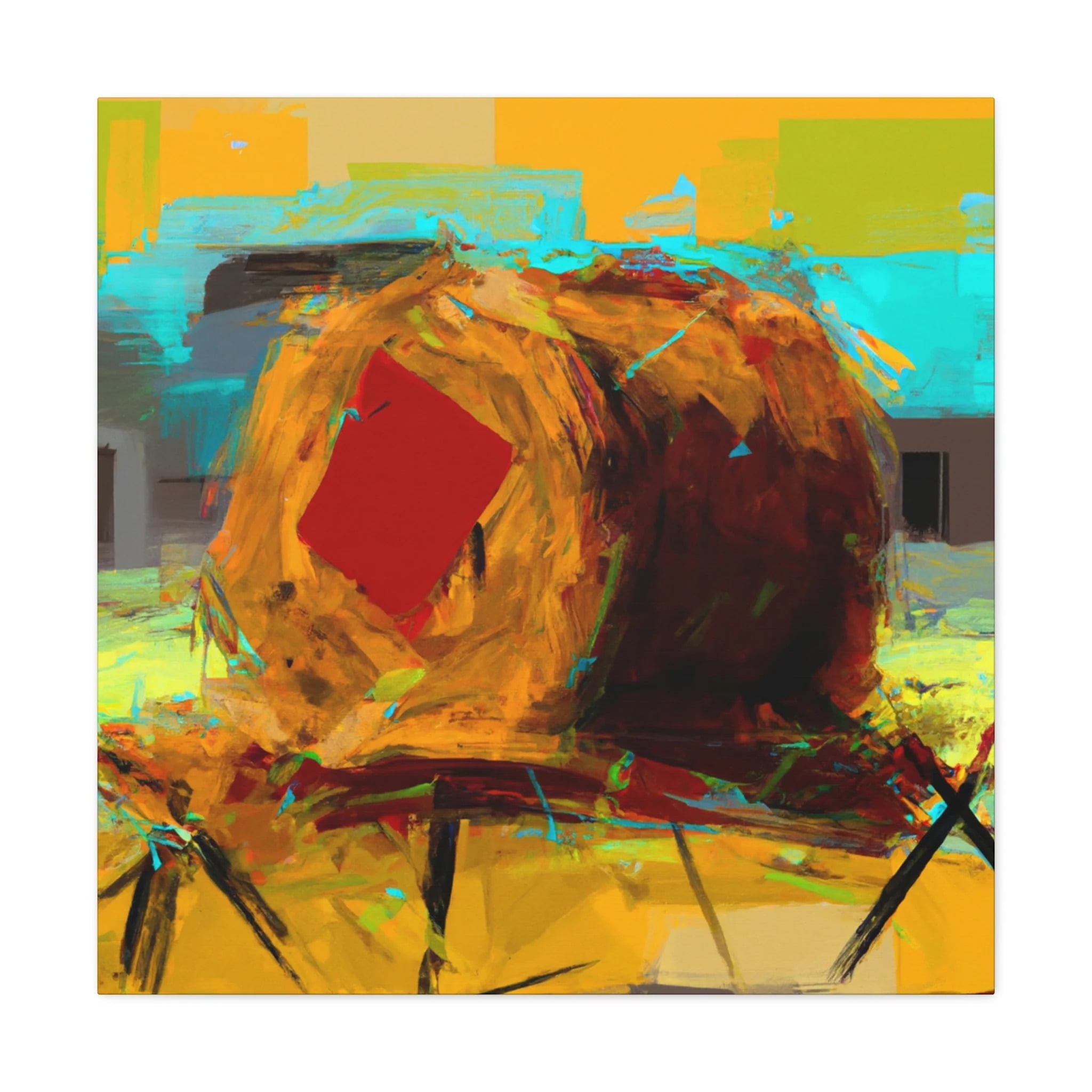 Autumn Bales in Bloom - Canvas - Walmart.com