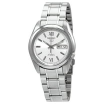 Seiko 5 Automatic Silver Dial Watch, Stainless Steel 37mm Case ...