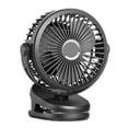 6 inch Clip on Fan Portable Cooling Fan with 4 Speeds Sturdy Clamp, 720 ...