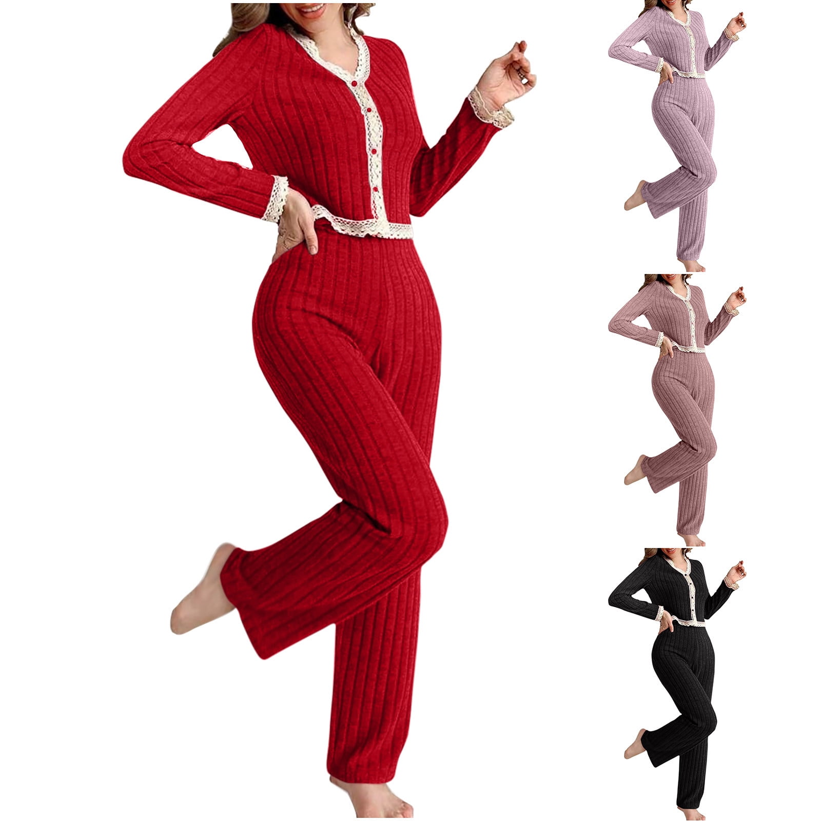 Click here for Eywgya Women Fleece Pajama Set women Pajama 2 Piec... prices