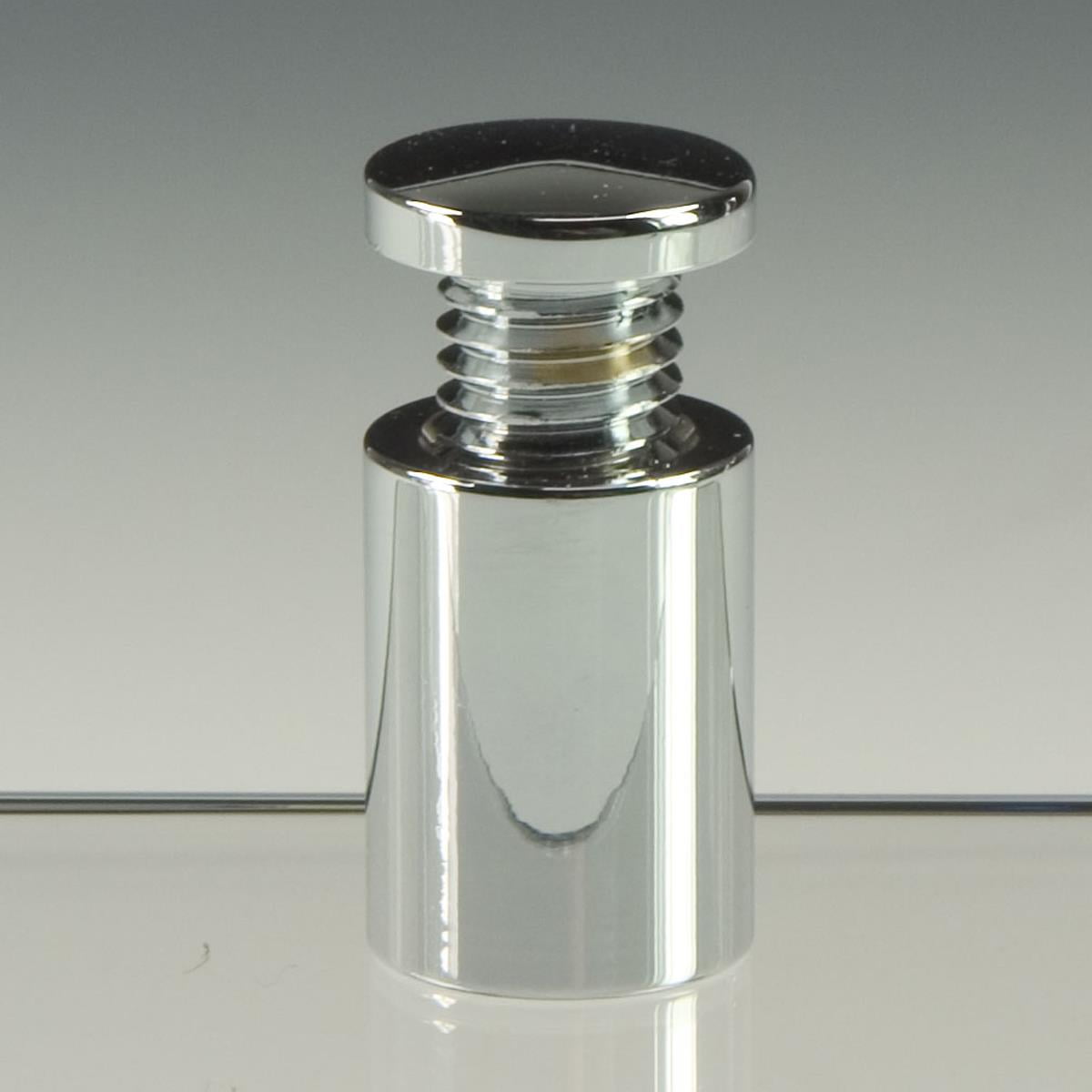 Set of 8- 3/4" x 1" Solid Brass Standoff Fasteners, In A Chrome Finish ...