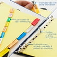 BAZIC Binder Dividers Canary Paper w/ 8 Insertable Color Tabs, 11 Hole ...