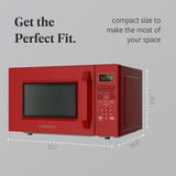 Farberware, Microwave Oven, 1.1 cu ft, 1000W Countertop Red - Walmart.com