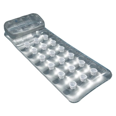 Intex Adult Transparent Blue Inflatable Rockin' Lounge Swimming Pool ...