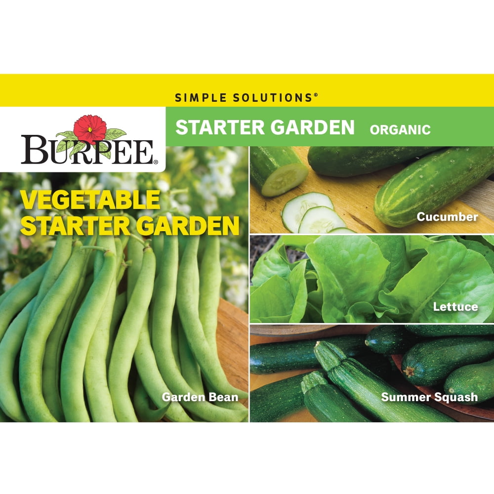 Burpee Organic Vegetable Starter Garden Vegetable Seed Collection, 1 ...