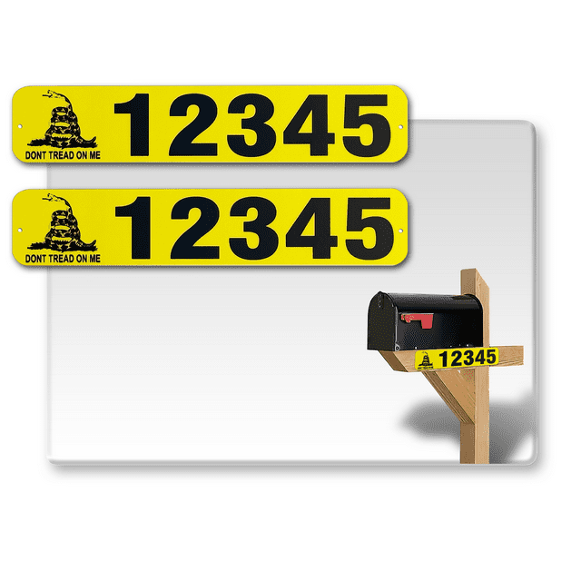 2 Pack Single Sided Customized Horizontal 911 Emergency Mailbox Address ...