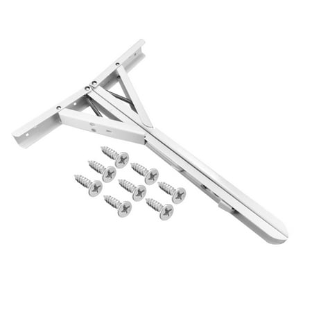 14" Shelf Bracket, 90 Degree, Spring Loaded Wall Mounting, Folding ...