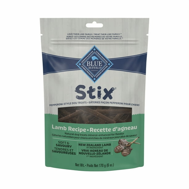 Blue Buffalo Stix Natural Soft-Moist Dog Treats, Lamb Recipe 6-oz Bag ...