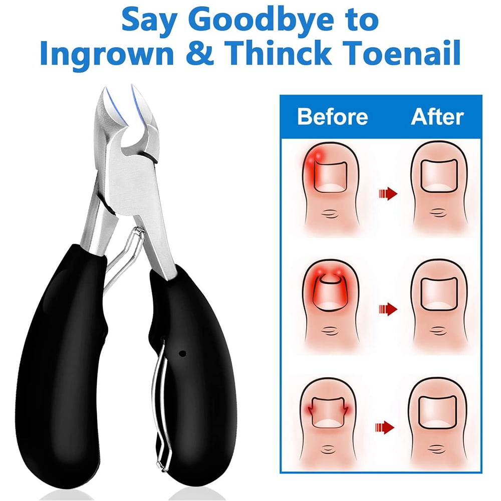 Professional Thick & Ingrown Toe Nail Clippers for Men & Seniors ...