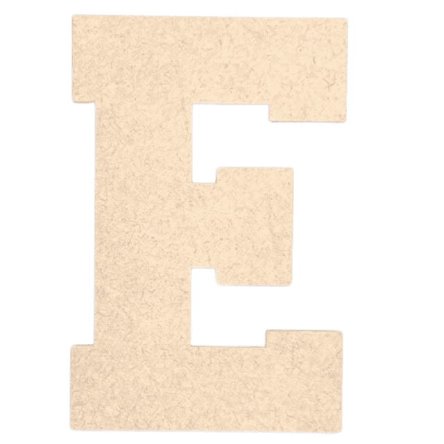 Krafty Supply - 4" Tall MDF Letter E | 1/8" Thick |Collegiate|Wooden ...
