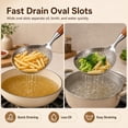 Heavy Duty Stainless Steel Skimmer with Wooden Handle, Slotted Spider ...
