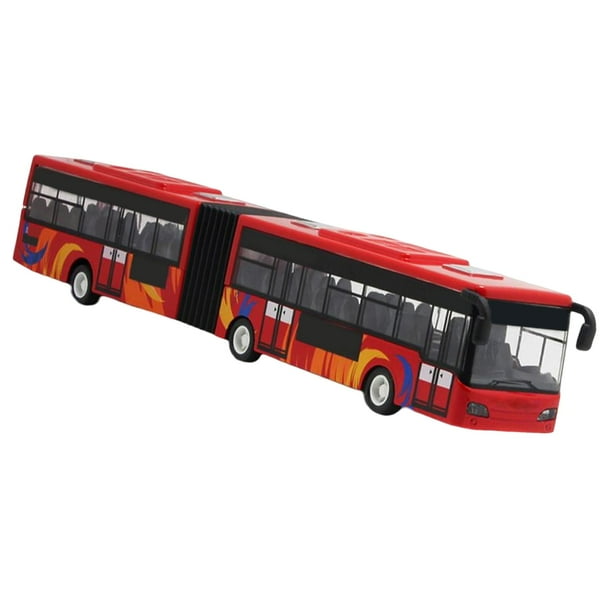 figatia Lighting Up Music Cars Die Cast School Bus Toy Red 1:50 Red ...