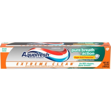Aquafresh Extra Fresh Plus Whitening Cavity Protection Fluoride ...