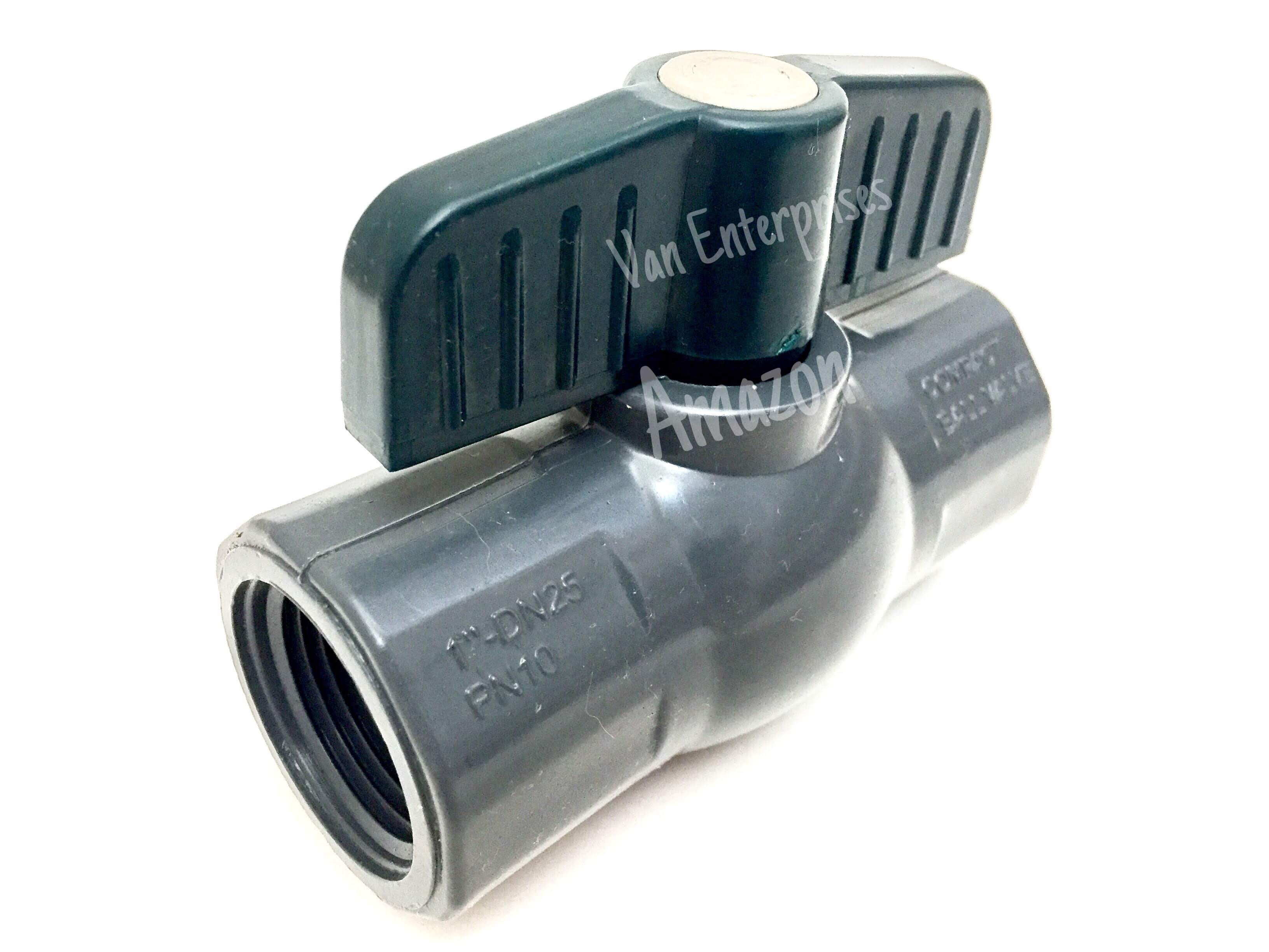Van Enterprises 1" PRO SERIES PVC Ball Valve. Schedule 80. Full Port ...