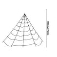 275" Halloween Large Triangular Outdoor Spider Web Decor Kit, Stretch ...