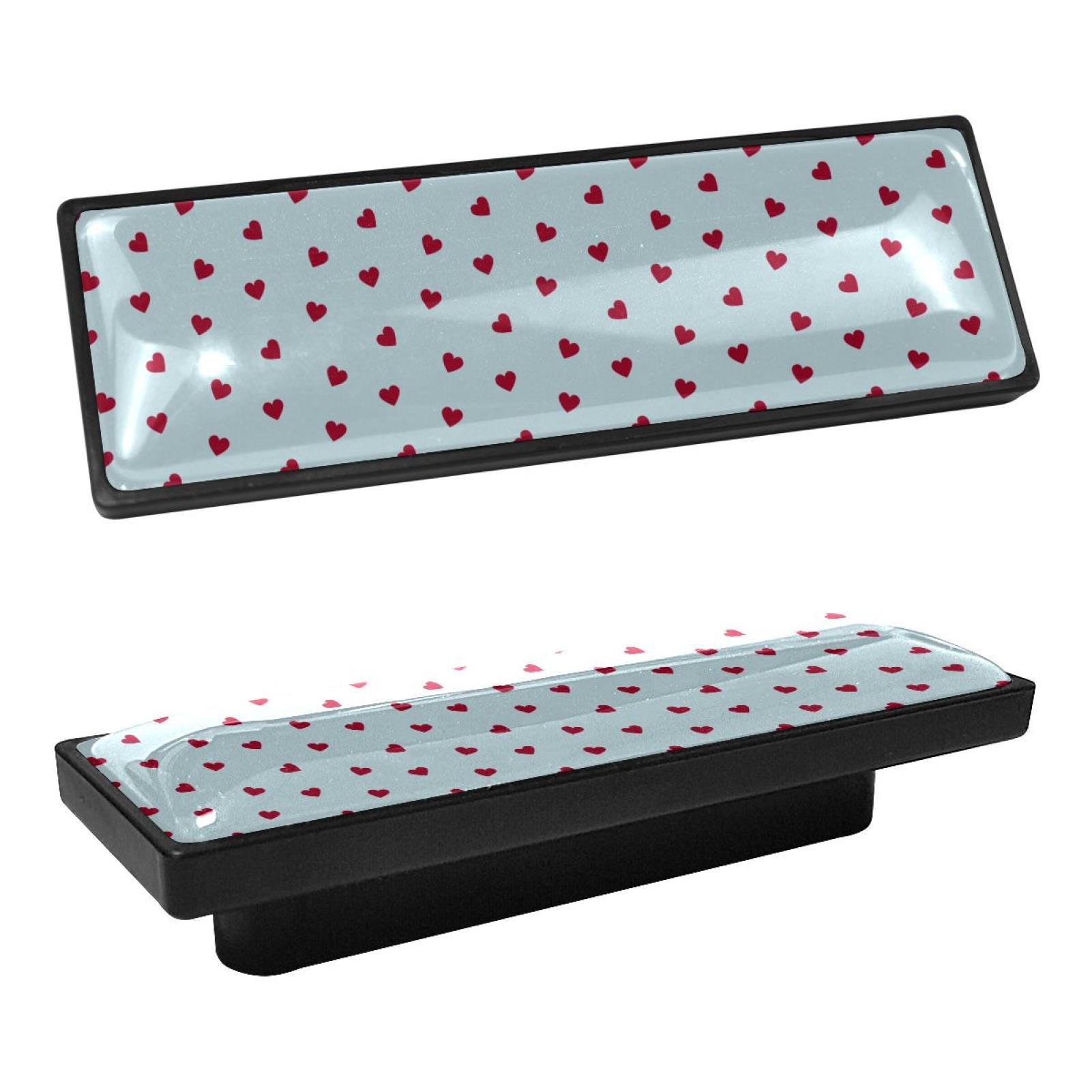 4 Pcs Rectangle Cabinet Handle Cupboard Knob Drawer Pulls Handle Red ...