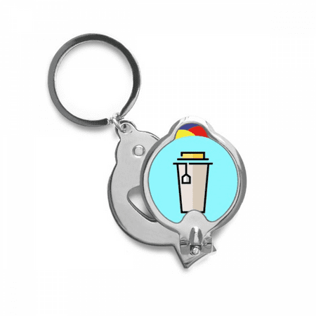 Simplicity Caricature Milk Tea Cup Pixel Nail Clippers Sharp Fingernail ...