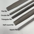 6 Inch Resistant Steel Files 5pc Assorted Shapes Flat Round Half Round ...