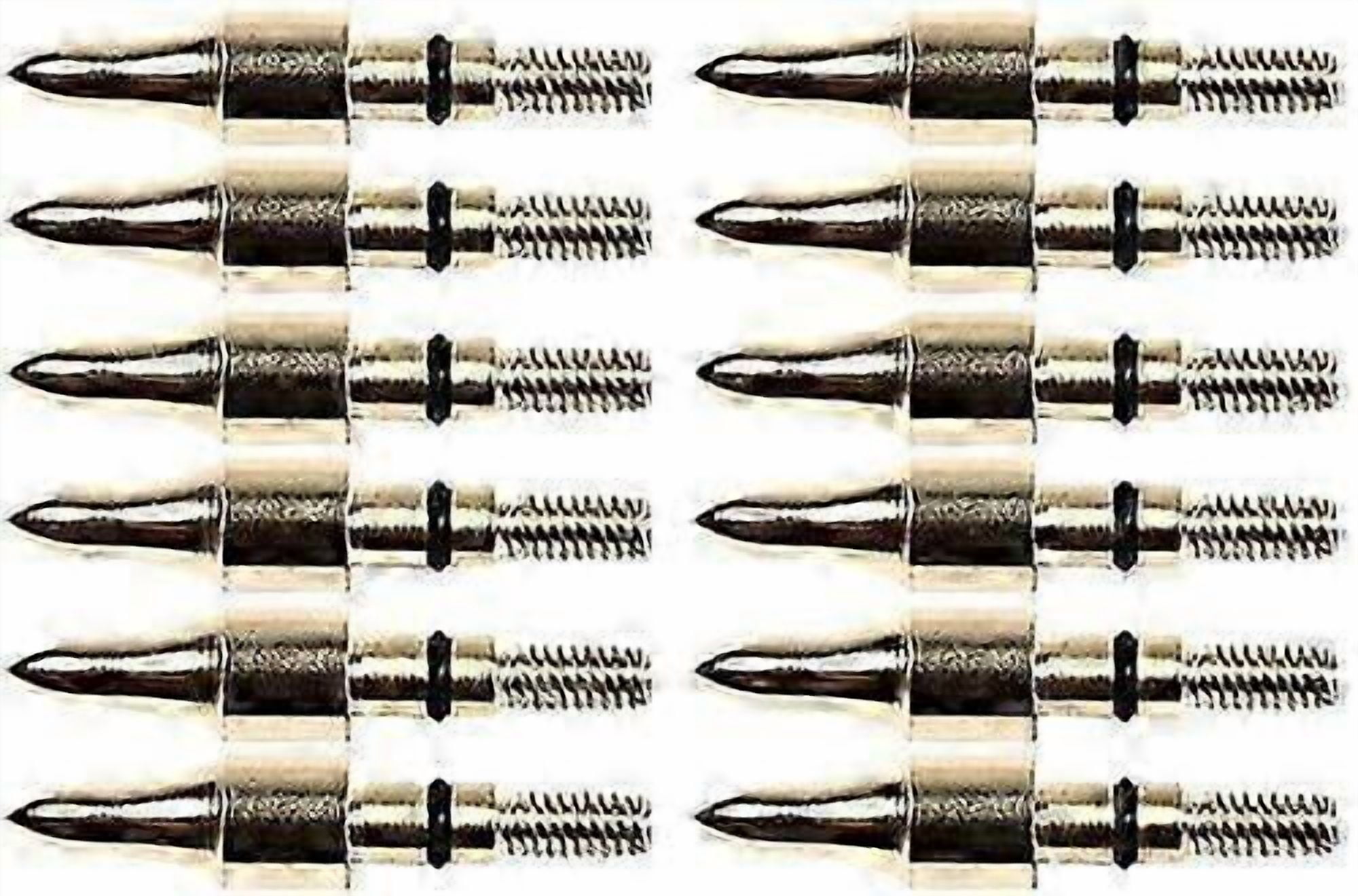 12 x 100g Black Screw Broad Tip Arrowheads for Hunting Practice Gold ...