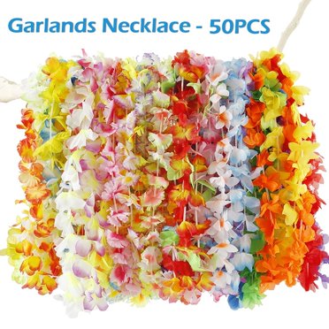 1 Dozen Lush 48" Hawaiian Leis (Hot Pink) - Walmart.com
