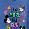 Disney - Mickey Mouse - Laugh More, Have Fun, Spread Joy - Women's ...