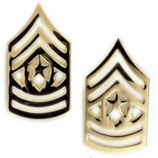 US Army Command Sergeant Major Gold Collar Rank Insignia - Walmart.com
