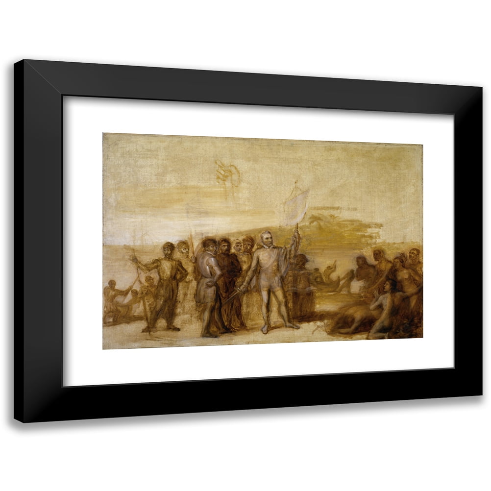 John Vanderlyn 24x18 Black Modern Framed Museum Art Print Titled - The ...