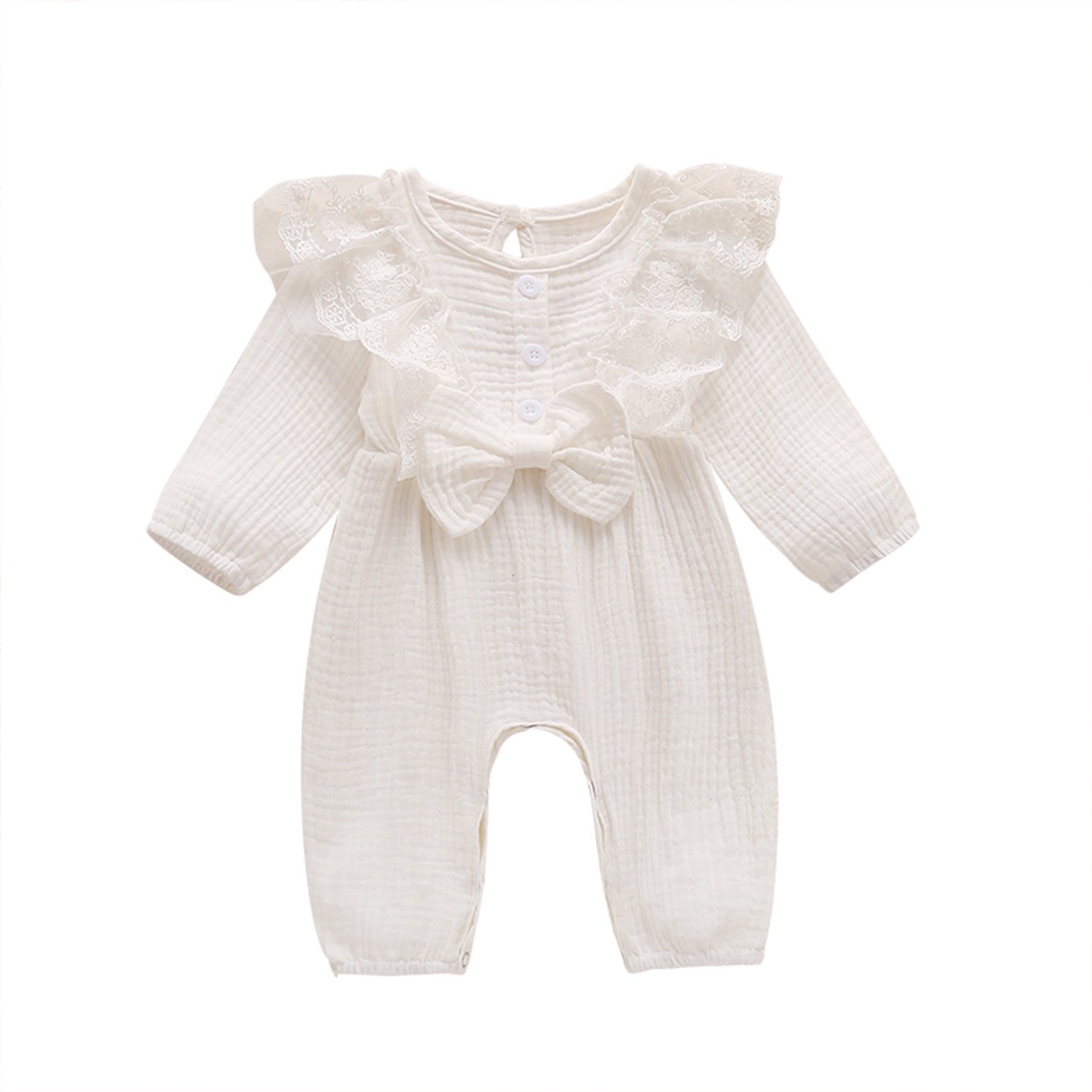 Click here for Unbranded Long Sleeve Romper Infant Baby Girls Lon... prices