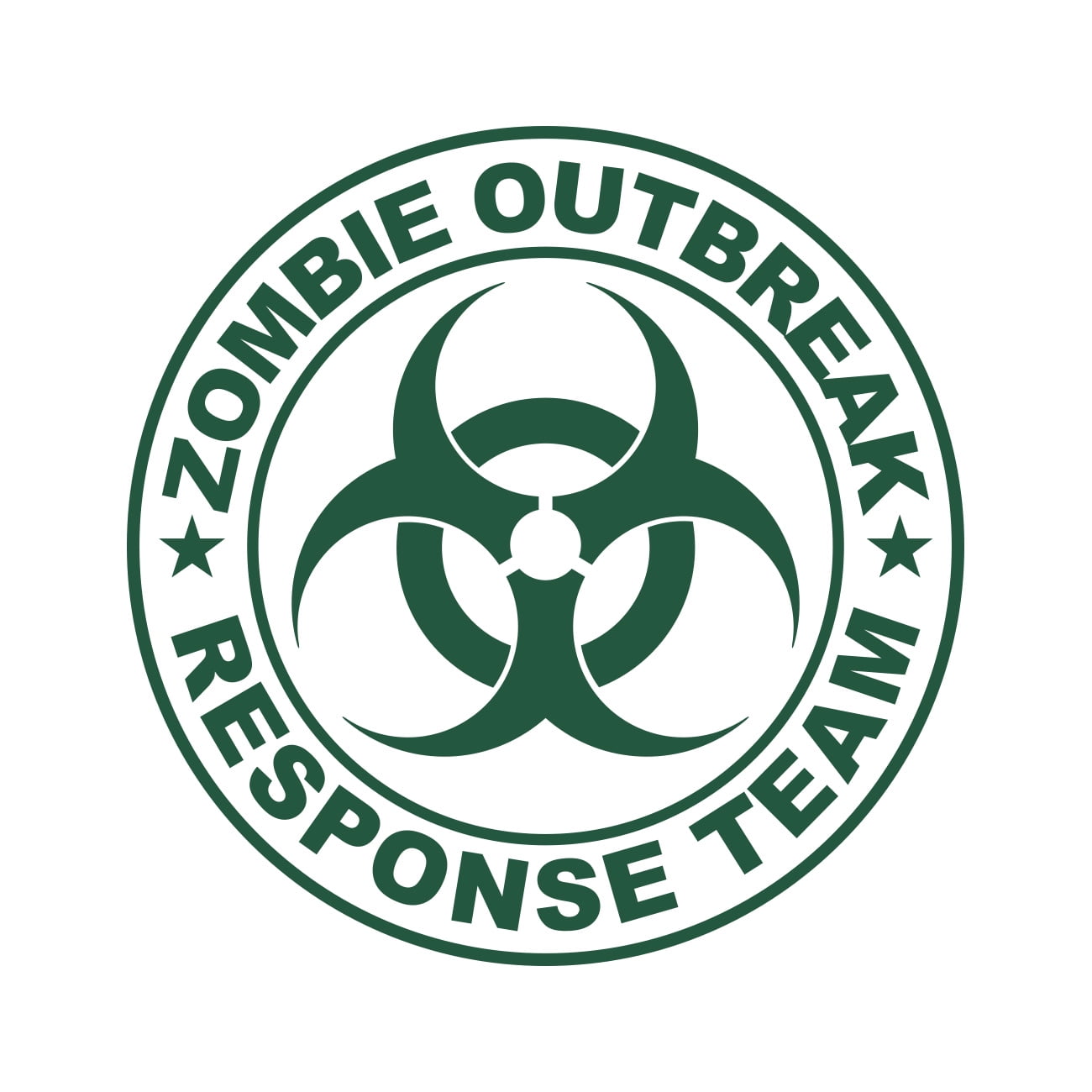 Zombie Outbreak Response Team Sticker Decal Die Cut - Self Adhesive ...