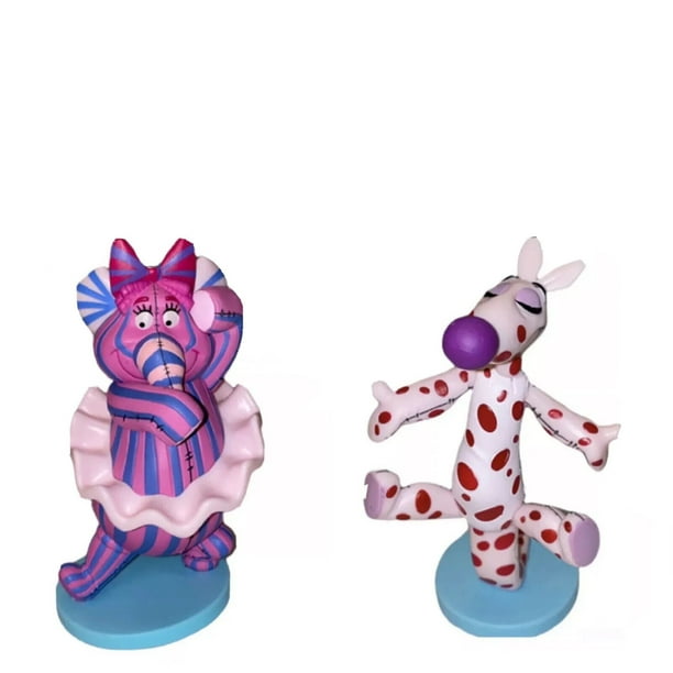 Heffalump Woozle Lumpy & Woozle Pink PVC Cake Topper Figure 3” Figurine ...