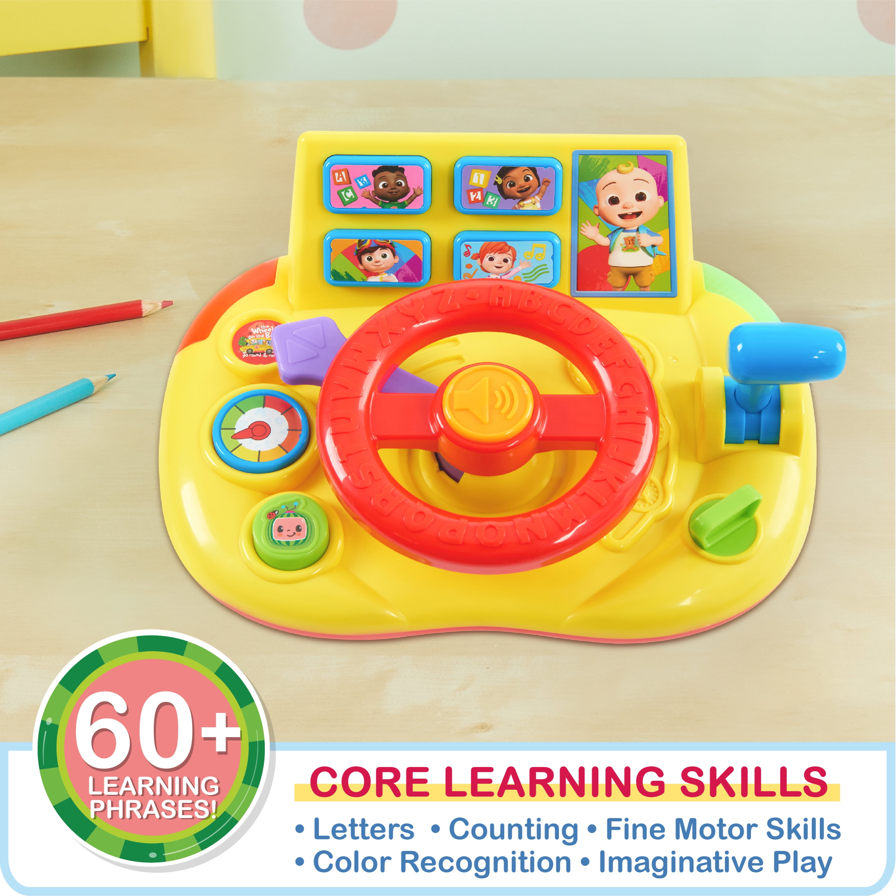 Buy CoComelon Learning Steering Wheel, Kids Toys for Ages 3 up Online ...