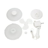 Mainstays 12" 3-Speed Oscillating Table Fan, Model## FT30-13PW, White ...