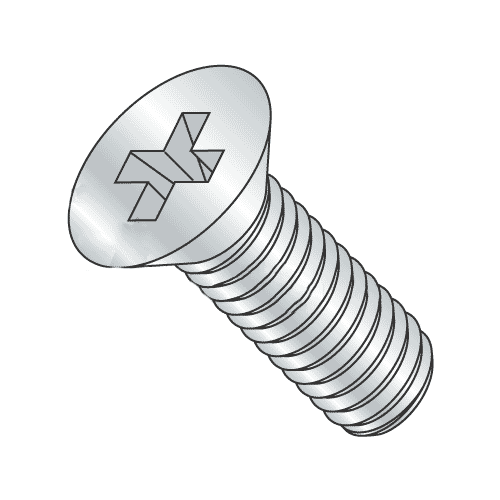 4-40 x 3/4" Machine Screws / Phillips / Flat Head / Steel / Zinc ...