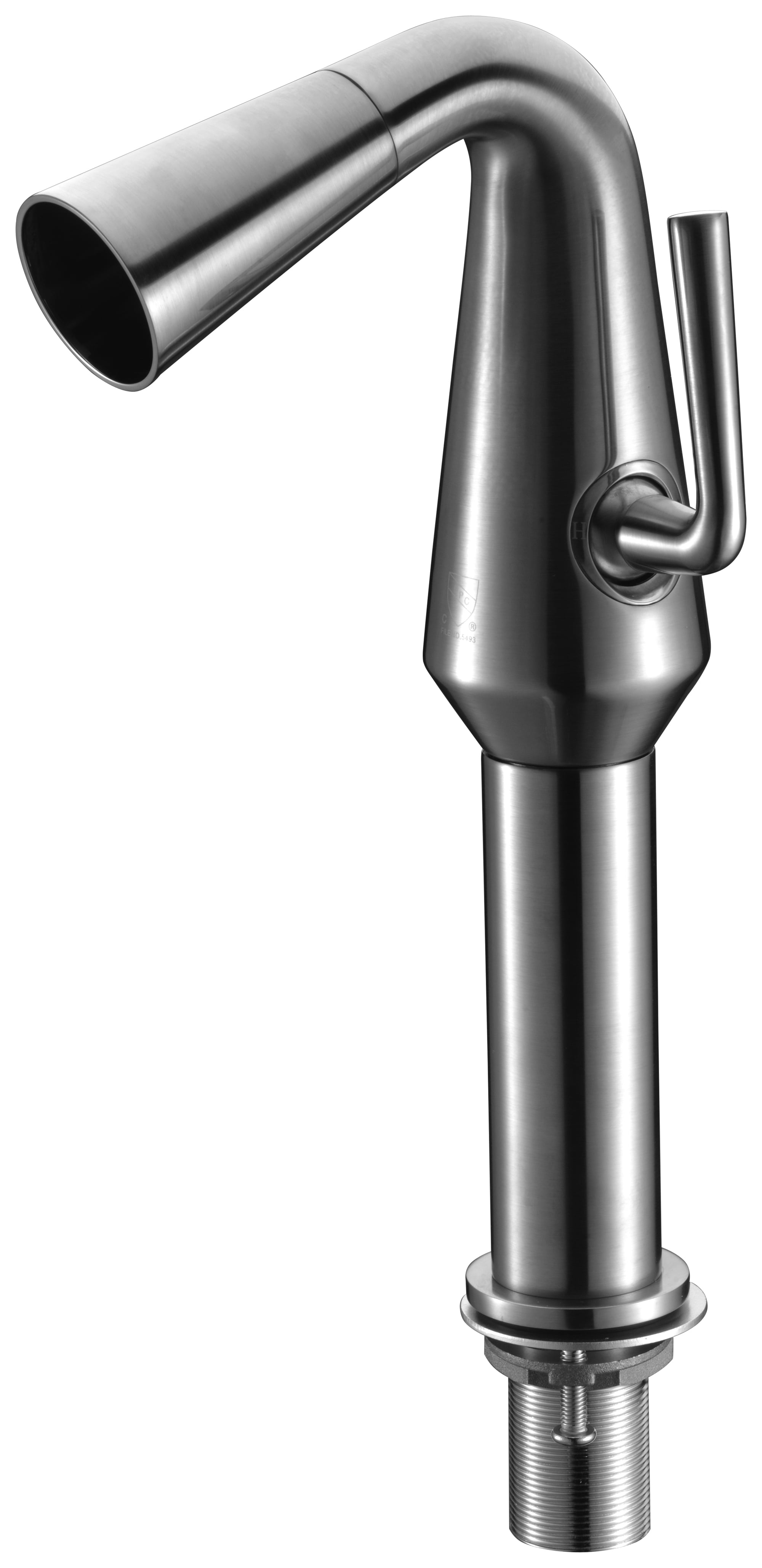 ALFI brand AB1792-BN Brushed Nickel Single Hole Tall Cone Waterfall ...