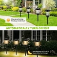 Solar Garden Lights Outdoor, 6 Pack LED High Lumen Solar Landscape ...