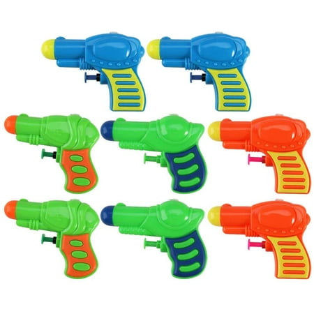 8pcs Water Blaster Toy Mini Plastic Water Soaker Shooter Toy Swimming ...